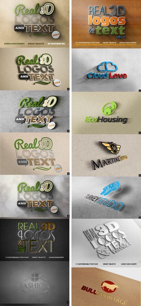 Magic 3D Photoshop Template | pixstacks