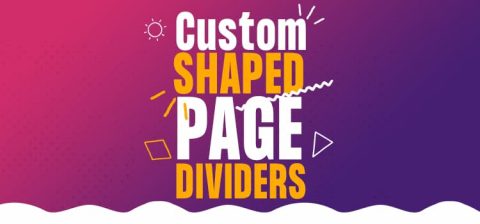 Custom Shaped Page Dividers | pixstacks