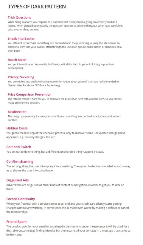 What are Dark Patterns | pixstacks